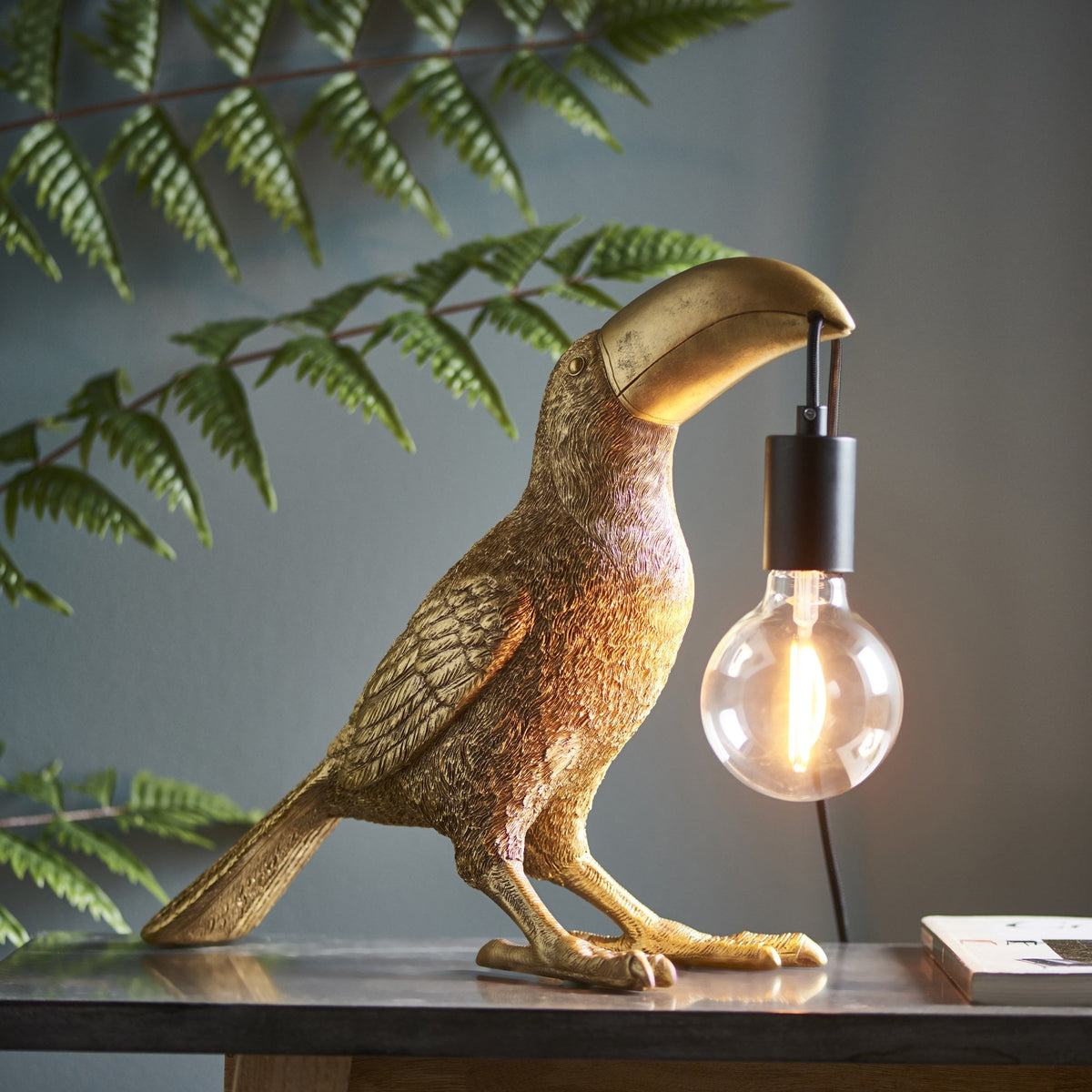 Toco Vintage Gold Toucan Table Light – Cp Lighting & Interiors